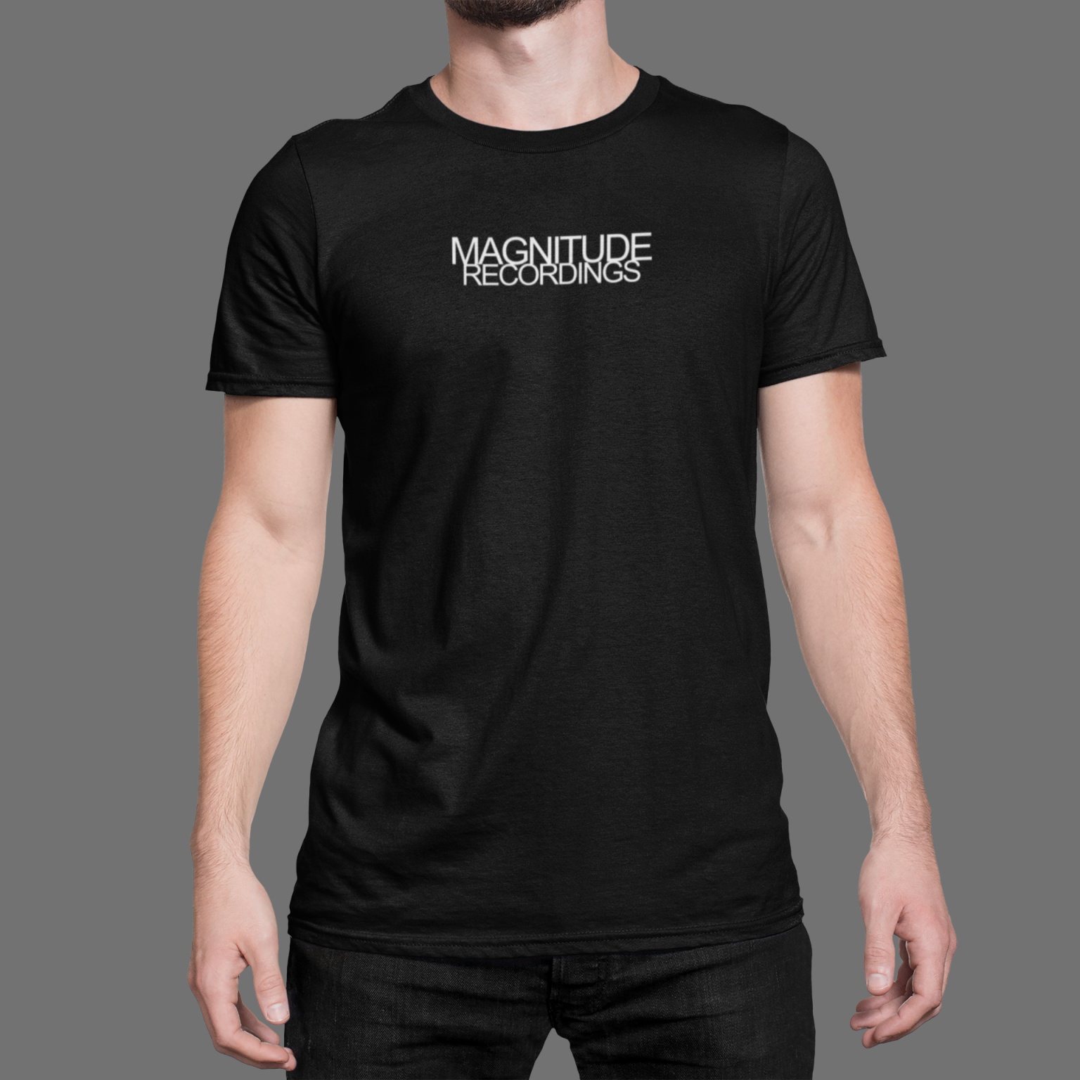 MAGNITUDE RECORDINGS - T-shirt With Logo, White Print | Artist Fanshop